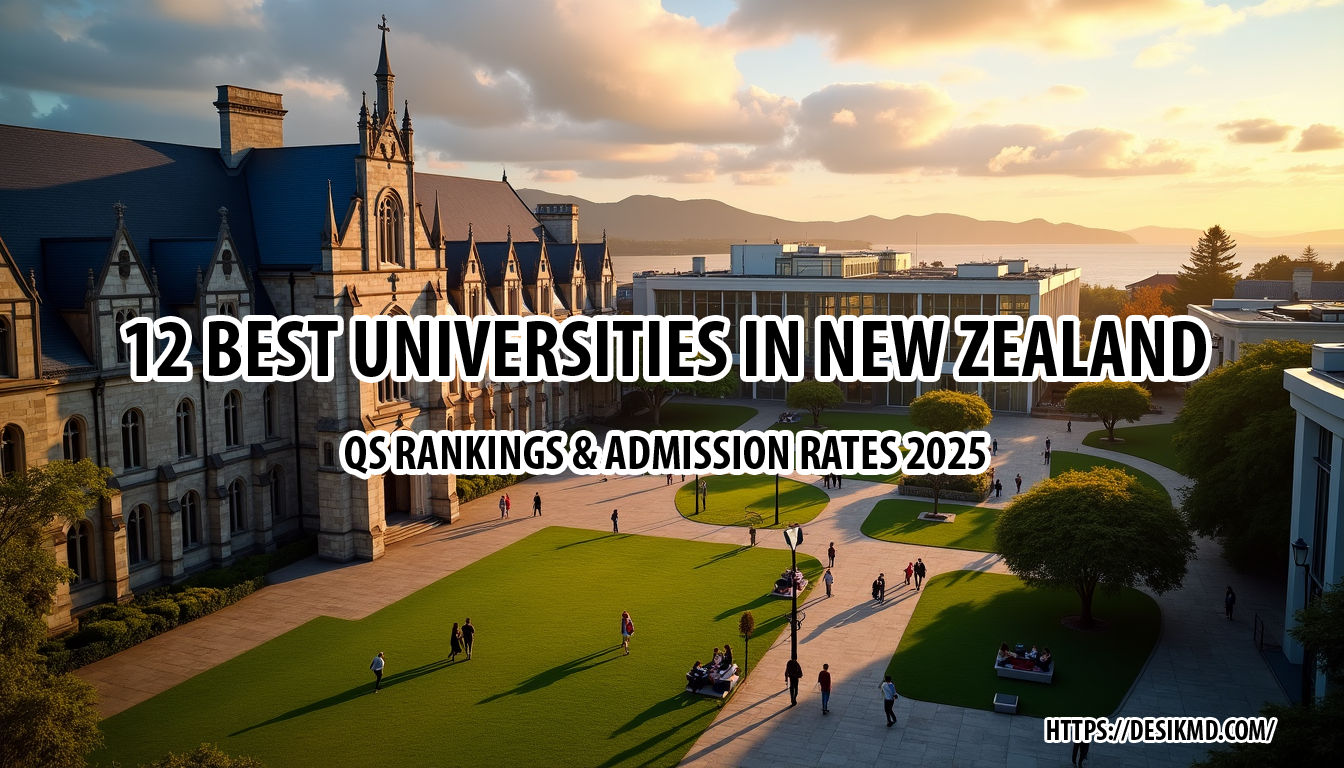12 Best Universities in New Zealand: QS Rankings & Admission Rates 2025 ...
